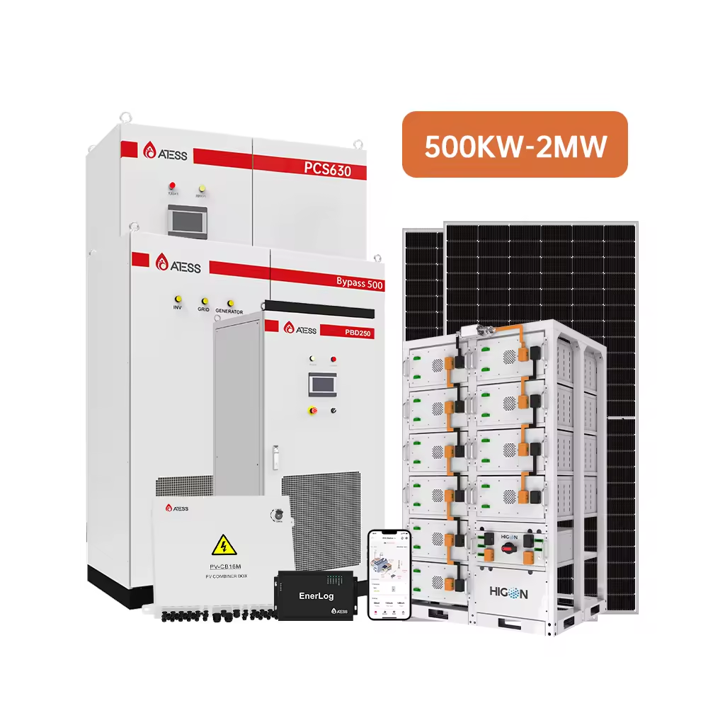 Higon 250kW 500kW 1000kW Off Grid Hybrid Large Storage Solar Farm ...